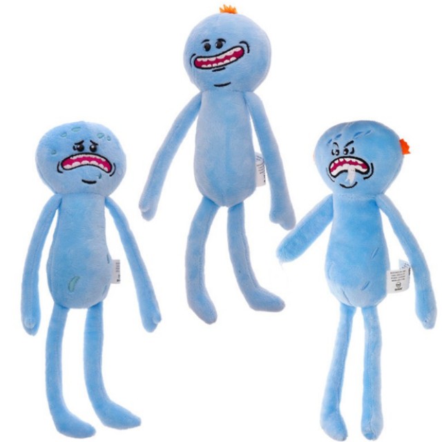 Meeseeks Rick and Morty Plush Set Angry Sad Happy, Hobbies & Toys, Toys ...