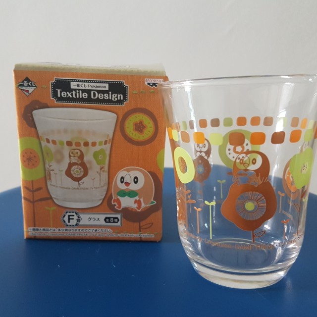 Pokemon glass cup - rowlet *special edition, TV & Home Appliances ...
