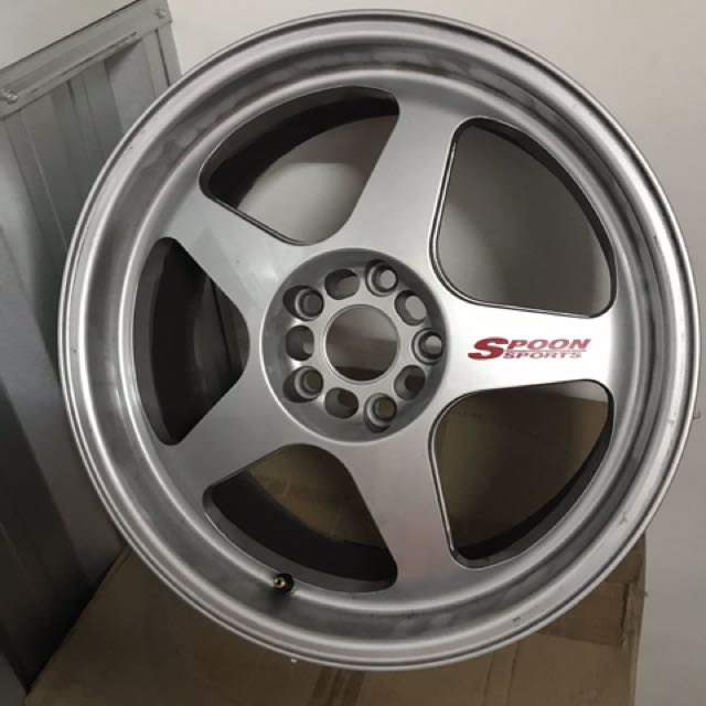 Spoon Evo Regamaster 18” Rims 5x114.3, Car Accessories on Carousell
