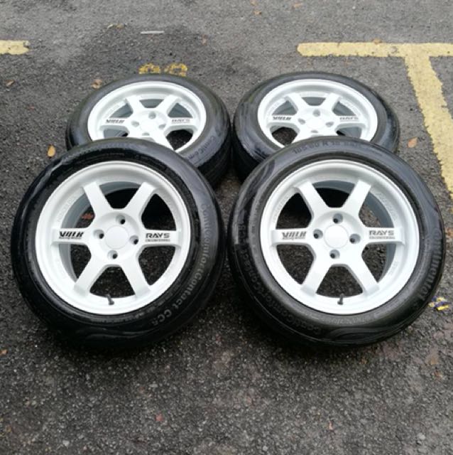 Te37 rim baru tayar 2nd bunga 70% 15 inch sports rim vios, Auto ...