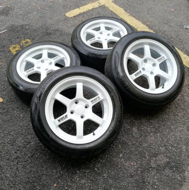 Te37 rim baru tayar 2nd bunga 70% 15 inch sports rim vios, Auto ...