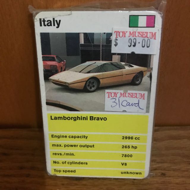 Vintage Top trumps card, cars, 興趣及遊戲, 收藏品及紀念品, 古董收藏 - Carousell