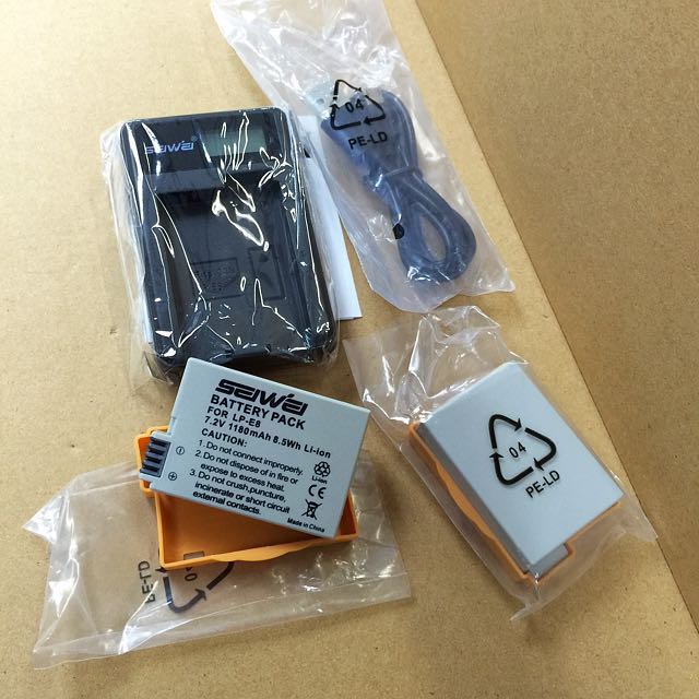 全新 LP-E8 Brand New Canon EOS 700D 650D 600D 550D 代用電池 (買兩粒電池送USB充電座 ...