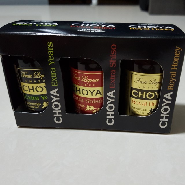 BN 3in1 mini choya liqueur, Food & Drinks, Alcoholic Beverages on Carousell