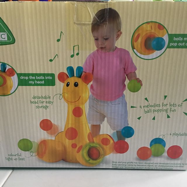 ELC Drop And Pop Giraffe, Babies & Kids, Infant Playtime on Carousell