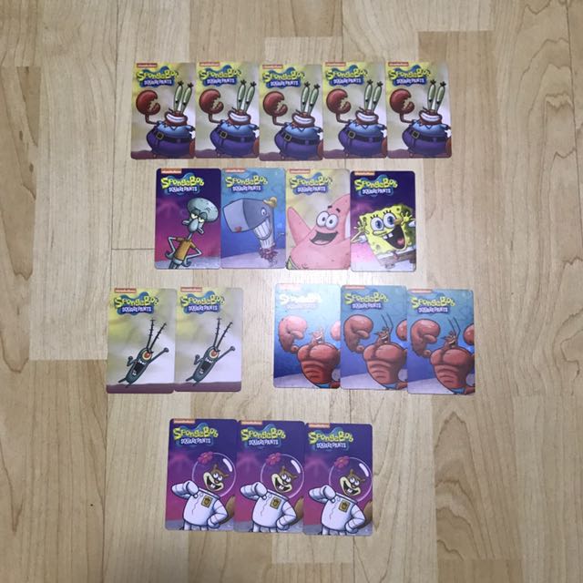 SPONGEBOB ARCADE CARDS, Hobbies & Toys, Toys & Games on Carousell