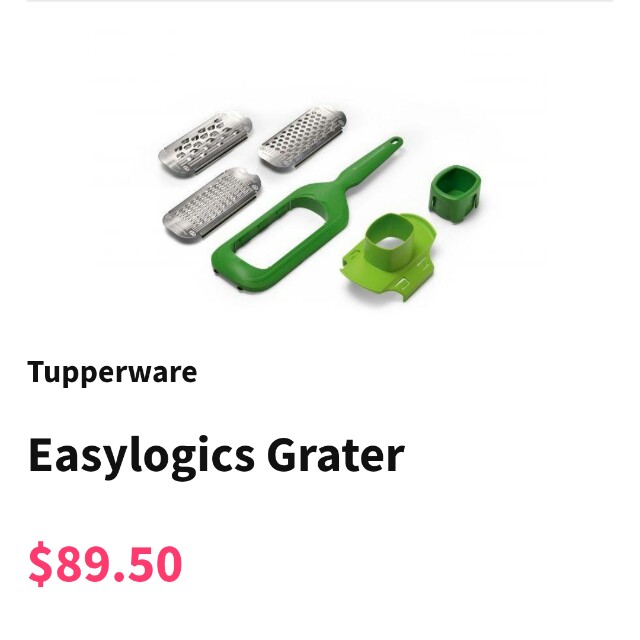 Tupperware Easylogics Grater, Vegetables grinder (Original), TV & Home ...