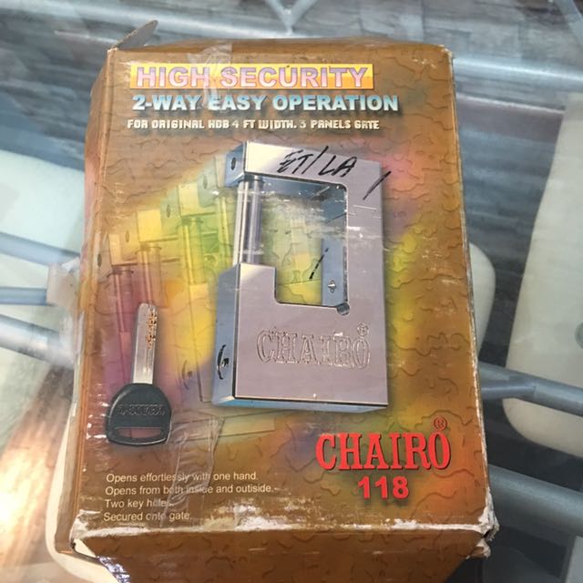 Chairo patent lock, Furniture & Home Living, Furniture, Other Home ...