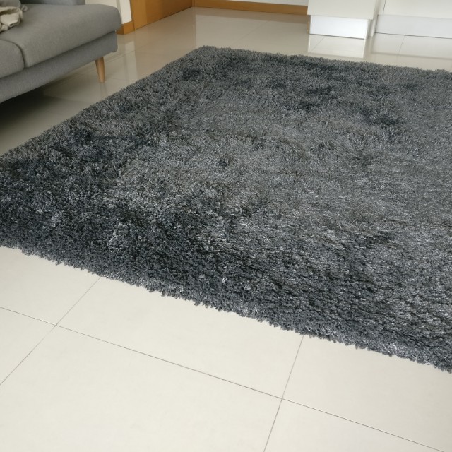 Indoor Rug - IKEA - Gaser - Dark Grey, Furniture & Home Living, Home ...