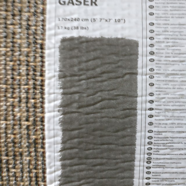 Indoor Rug - IKEA - Gaser - Dark Grey, Furniture & Home Living, Home ...