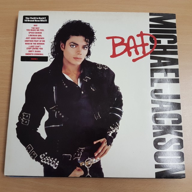 Michael Jackson Bad Vinyl LP Original Pressing Rare, Hobbies & Toys ...