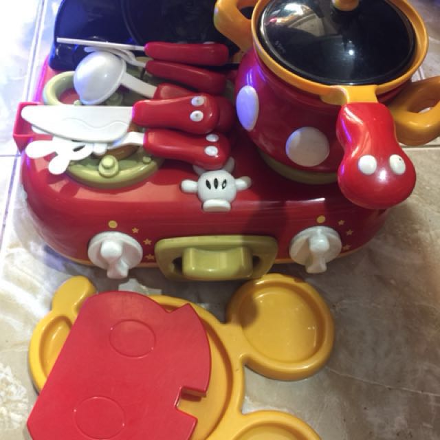Mickey Mouse Cooking Play Set, Hobbies & Toys, Toys & Games on Carousell
