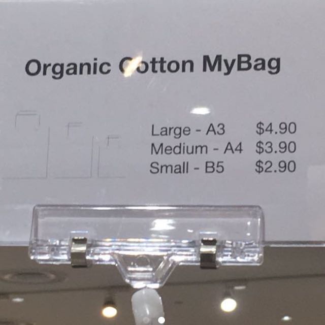 muji A3 canvas organic cotton tote bag , Women's Fashion, Bags ...