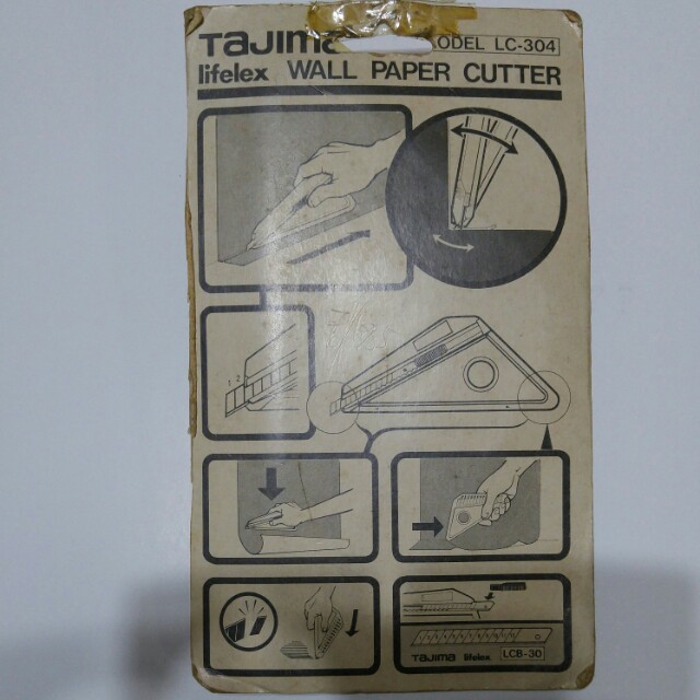 Tajima lifelex cutter for wall paper (LC-304), Furniture & Home Living ...