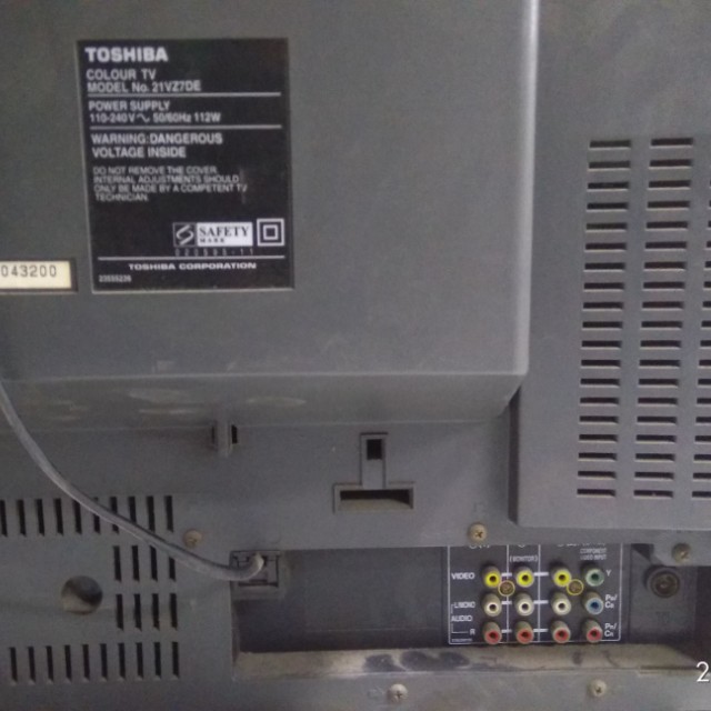 Toshiba 20 inch CRT TV, TV & Home Appliances, TV & Entertainment, TV on ...