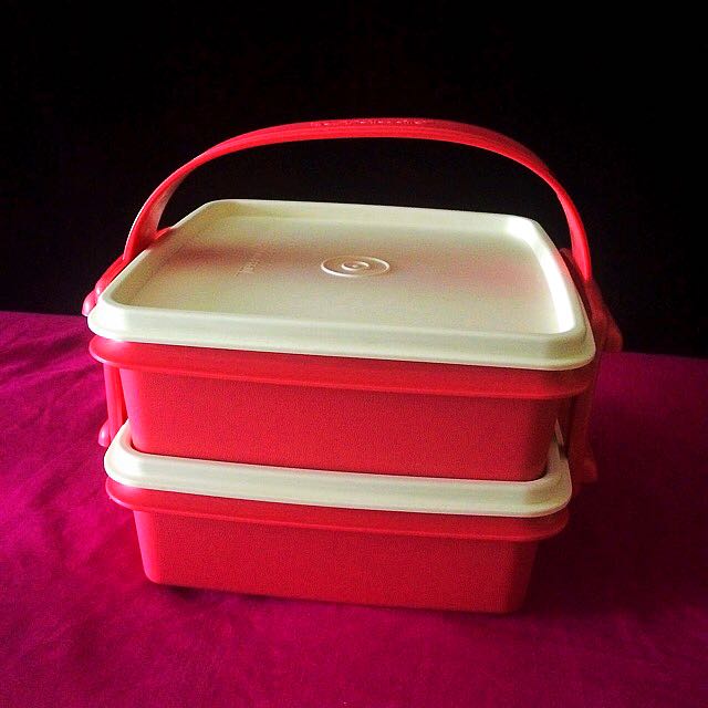 Tupperware With Carrier -2Tiers, TV & Home Appliances, Kitchen ...