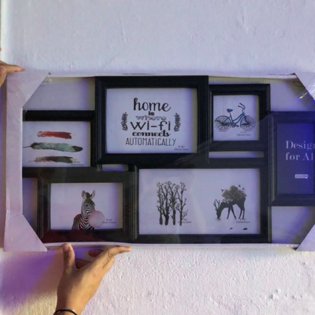Wooden Photo frame - 6 slots, Furniture & Home Living, Home Decor ...