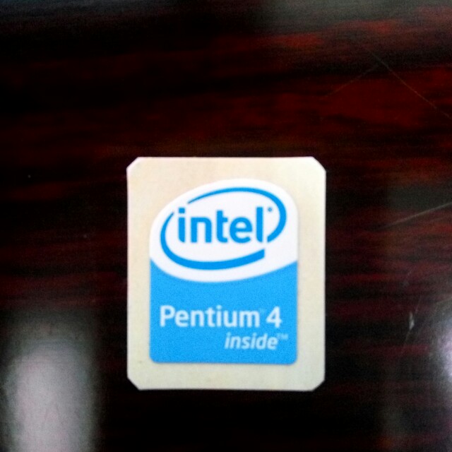 Intel Pentium 4 Logo Sticker , Computers & Tech, Parts & Accessories ...