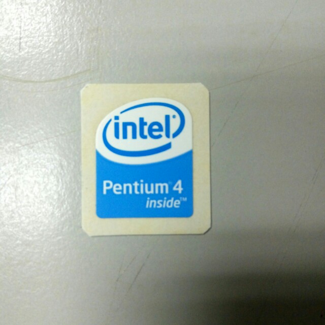 Intel Pentium 4 Logo Sticker , Computers & Tech, Parts & Accessories ...