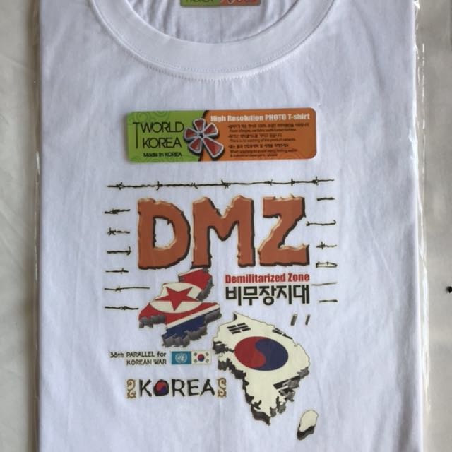 Korea DMZ tee shirt. Only can buy at DMZ, Men's Fashion, Tops & Sets ...