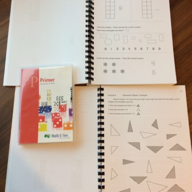 Math u see primer teacher student book and dvd preschool primary maths ...