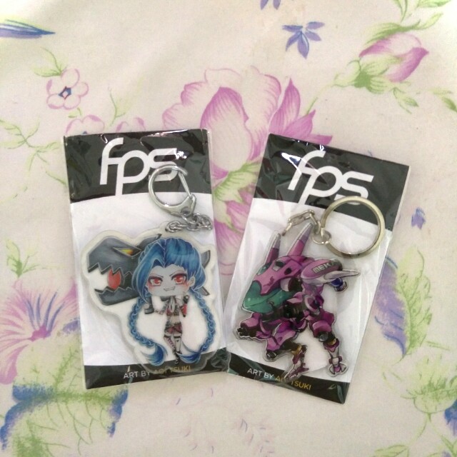 *pending*Overwatch DVA and League Of Legends Jinx Gaming Keychain ...