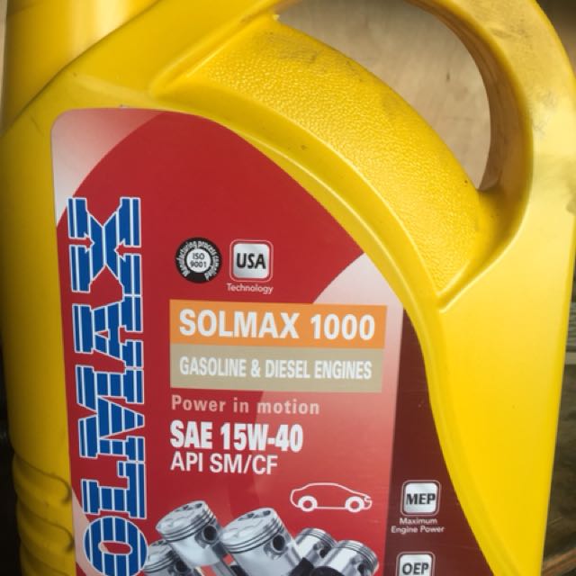 Solmax engine oil 15-40w, Auto Accessories on Carousell