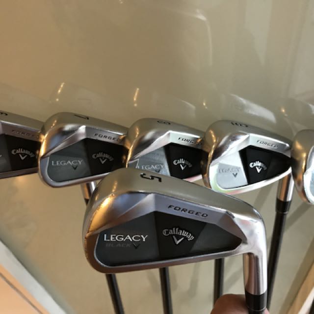 Callaway Golf Legacy Black Irons 5-p in Tour AD 85-s Flex, Sports Equipment, Sports & Games ...