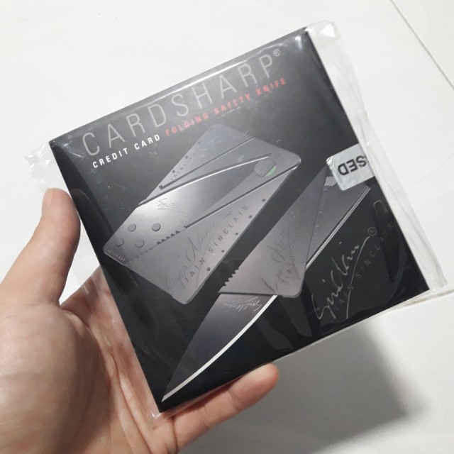 Cardsharp. Knife that folds into Credit Card size, Hobbies & Toys ...