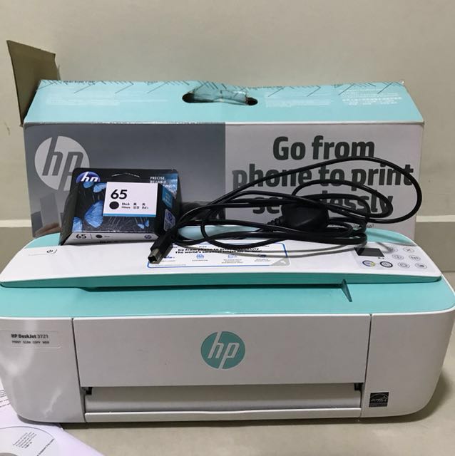 HP DeskJet 3721 All-in-One, Computers & Tech, Printers, Scanners ...