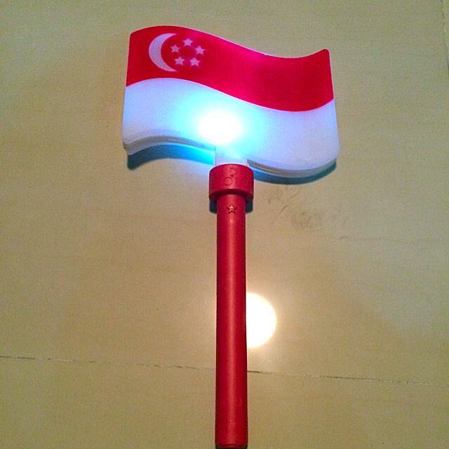 NDP Flag Clapper With Light, Hobbies & Toys, Stationery & Craft, Art ...