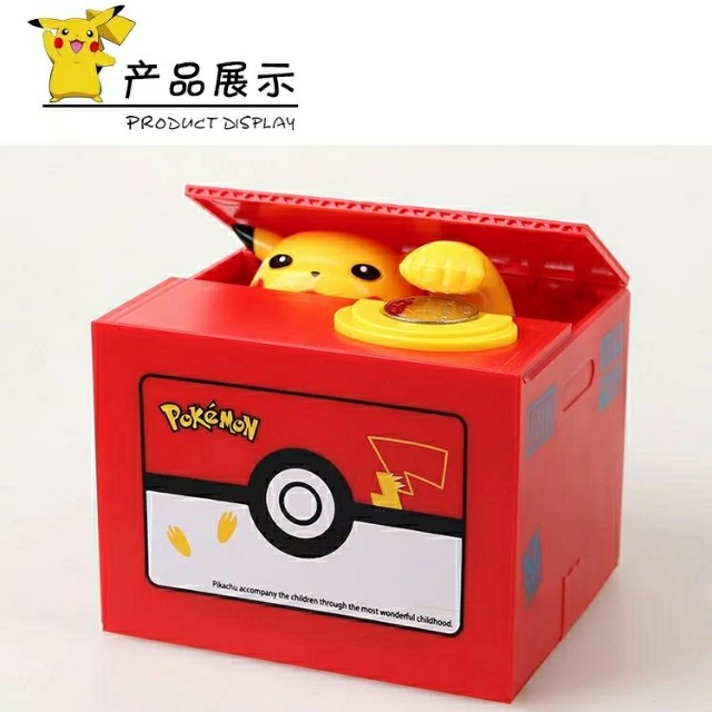 Pikachu Coin Bank Coin Stealer Pokemon, Hobbies & Toys, Toys & Games on ...