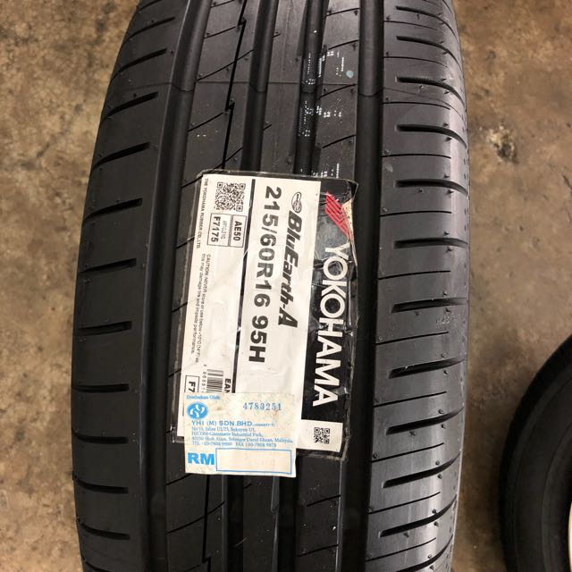 215/60/16 AE50 Yokohama Tyre, Auto Accessories on Carousell