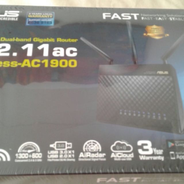 Asus Router, Computers & Tech, Parts & Accessories, Networking on Carousell