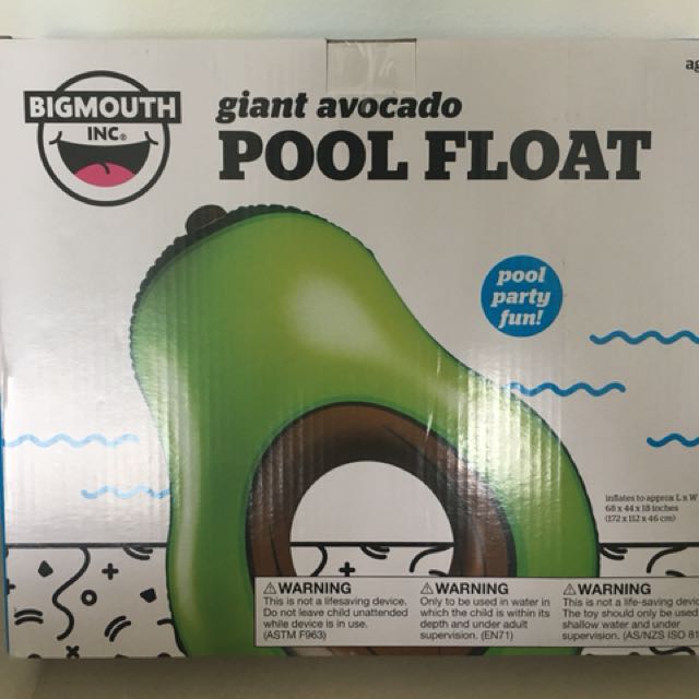 Big Mouth Inc Giant Avocado Pool Float, Babies & Kids, Baby Nursery ...