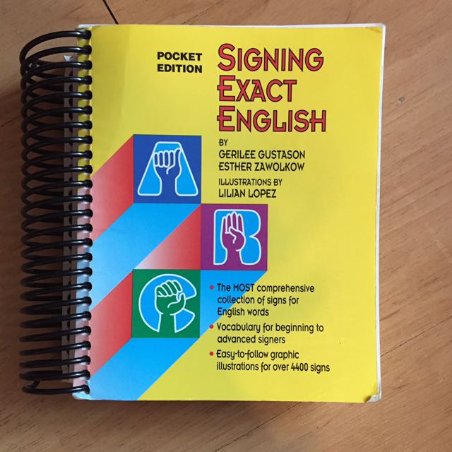 Signing Exact English Pocket Edition, Hobbies & Toys, Books & Magazines ...