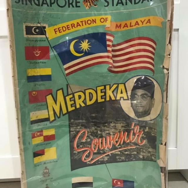 Singapore Standard Merdeka Newspaper 1957, Hobbies & Toys, Collectibles ...