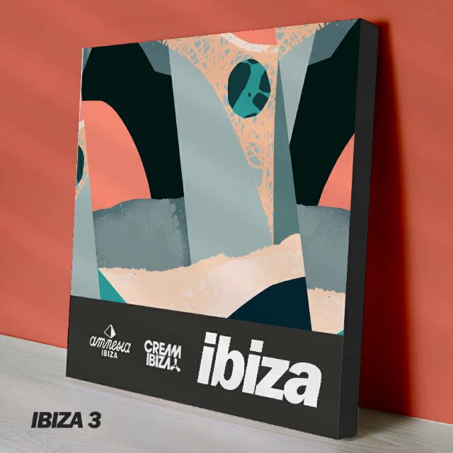 Amnesia Ibiza Cream EDM Wooden Poster Frame, Furniture & Home Living, Home Decor, Frames ...