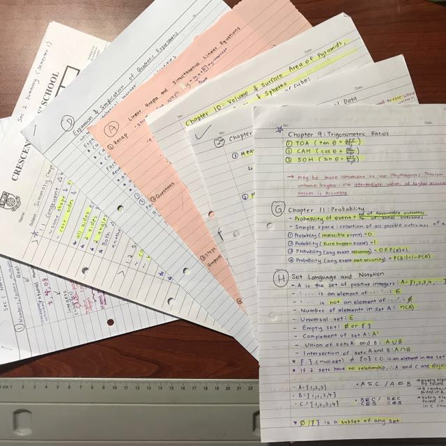 Math Notes Sec 1&2 (23 Pages), Hobbies & Toys, Books & Magazines ...