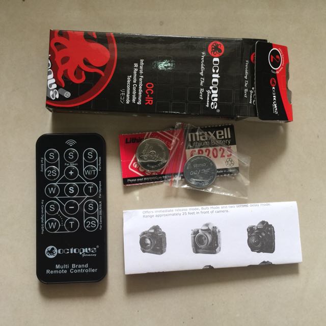 Octopus DSLR remote controller OC-IR, Photography, Video Cameras on ...