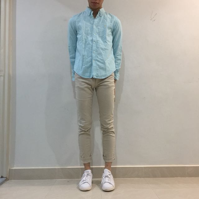 (Polo Ralph Lauren) Tiffany blue Oxford Shirt, Men's Fashion, Tops ...