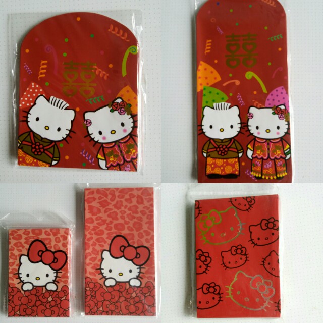 BN Chinese New Year CNY Cute Hello Kitty Red Packets, Hobbies & Toys ...