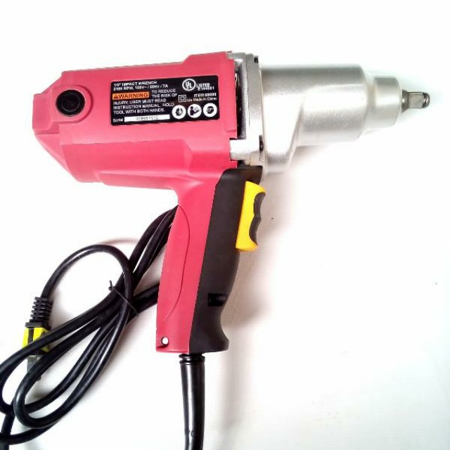 Chicago Electric Heavy Duty 1/2 Drive Electric Impact Wrench 110V (U.S ...
