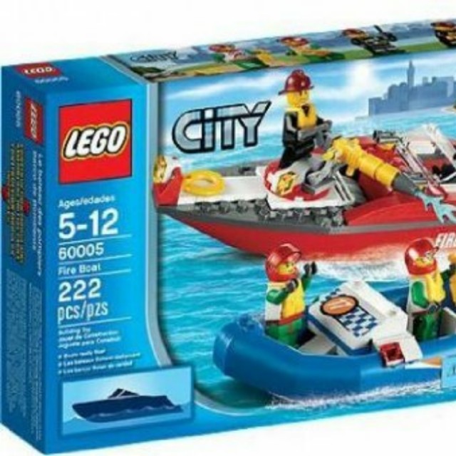 LEGO City fire boat 60005, Hobbies & Toys, Toys & Games on Carousell