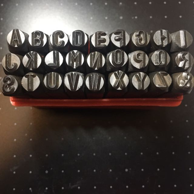 Letter (Alphabet) Stamp 6mm, Hobbies & Toys, Stationery & Craft, Craft ...