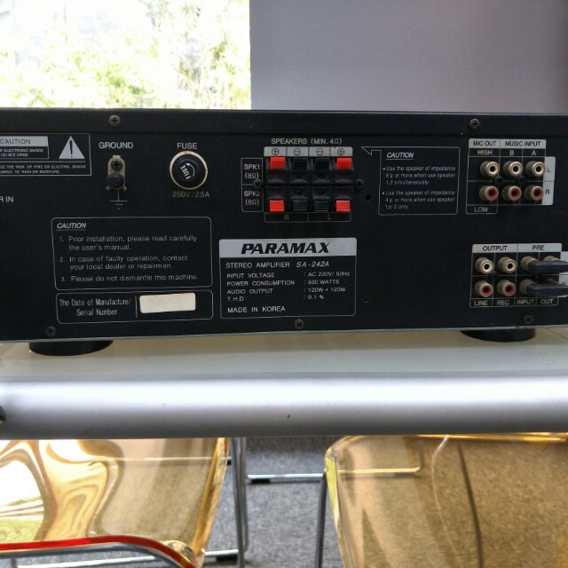 PARAMAX Stereo Echo Amplifier, Audio, Other Audio Equipment on Carousell
