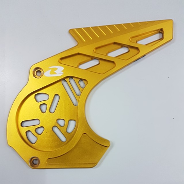 Sniper Gold RCB front chain guard, Motorcycles, Motorcycle Accessories ...