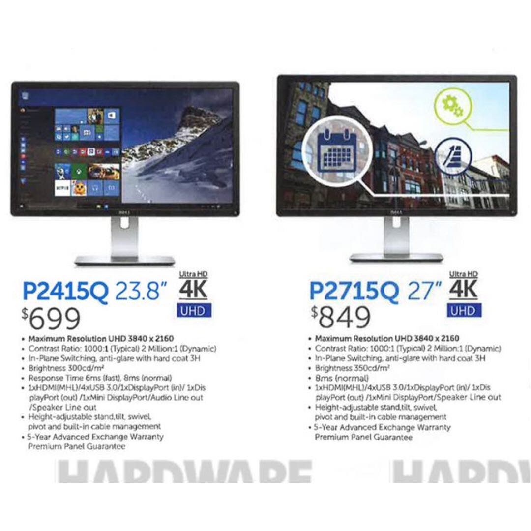 The best 4k Montior : Dell P2715Q 27 (Warranty still 3 years left ...