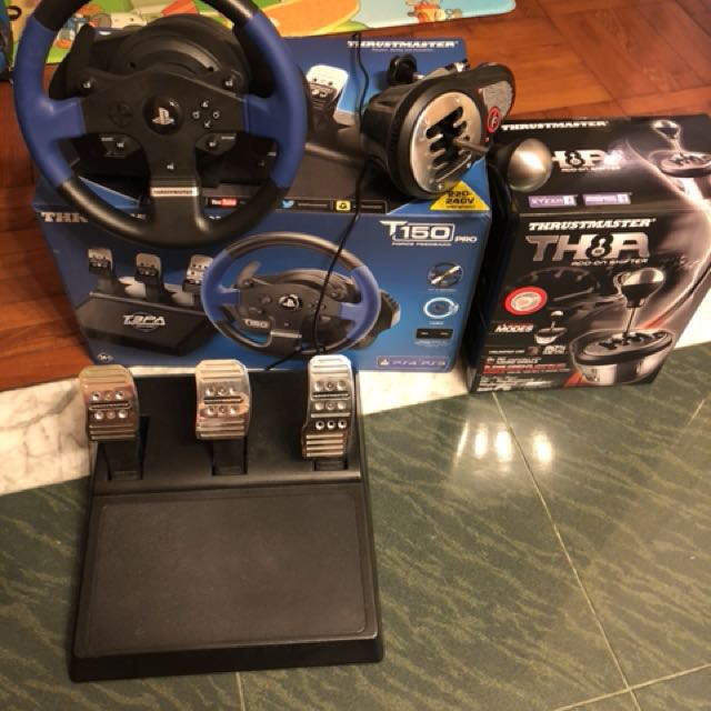 Thrustmaster T150 RS Pro + TH8A shifter, 電子遊戲, 遊戲機配件, 保護殼及保護套 - Carousell