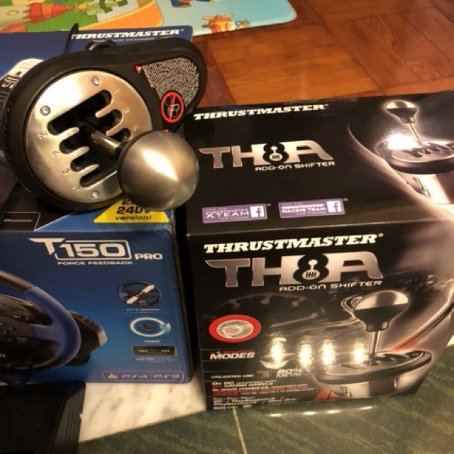Thrustmaster T150 RS Pro + TH8A shifter, 電子遊戲, 遊戲機配件, 保護殼及保護套 - Carousell